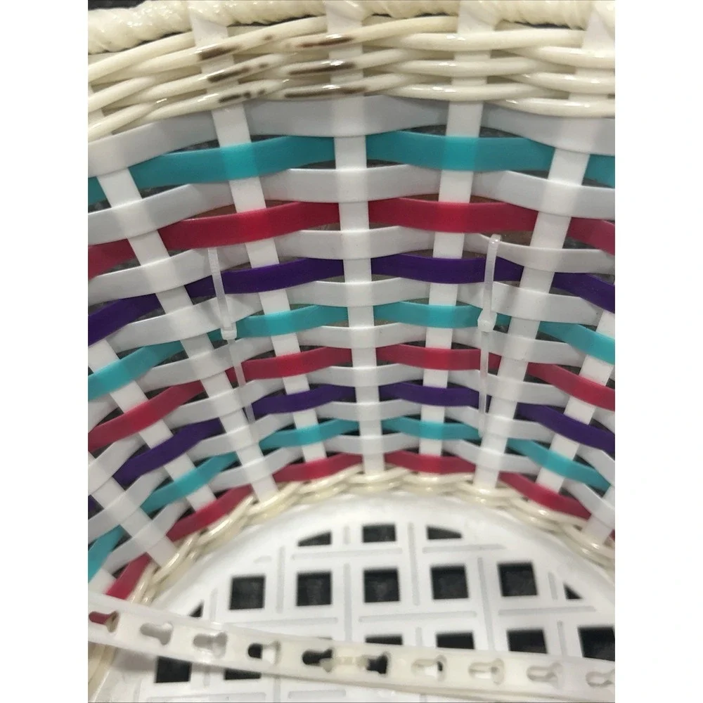 Vintage | Accessories | Vintage Schwinn Kids Bike Basket White Teal ...